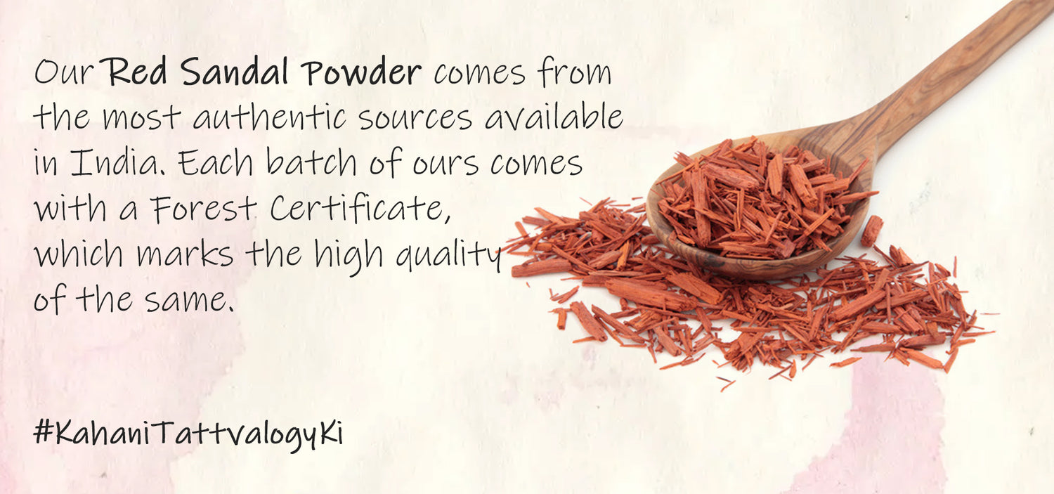 Radiant Skin, Naturally! Tattvalogy Red Sandal Powder (100gm) for ...