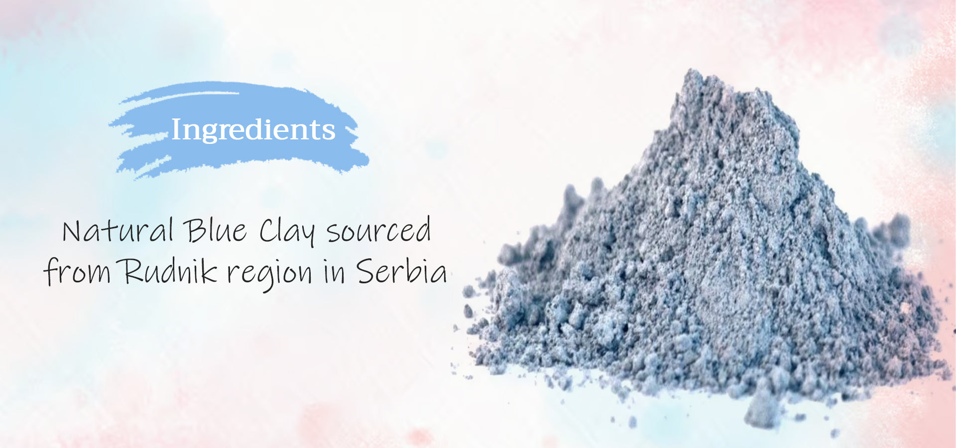 Serbian Blue Clay - Revitalizing Mask for Glowing Skin & Hair Detox