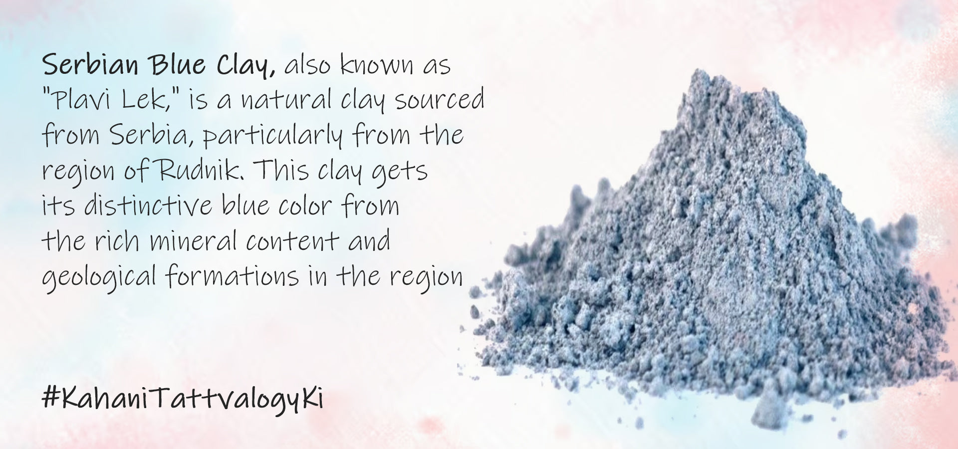 Serbian Blue Clay - Revitalizing Mask for Glowing Skin & Hair Detox